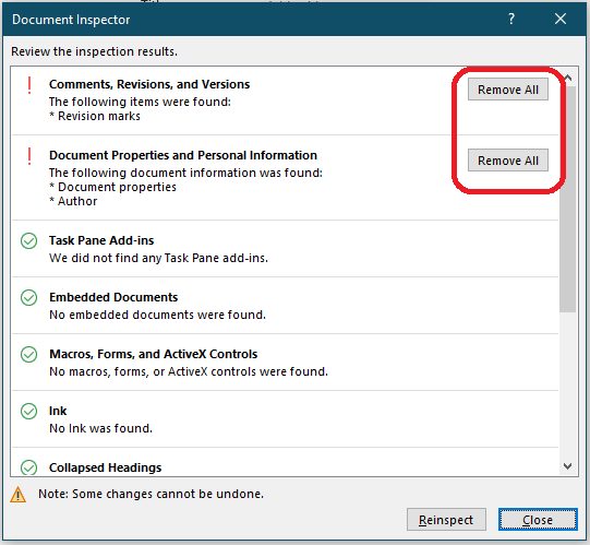 How to Remove Metadata from Word – Office – NAS Technology Consulting, LLC